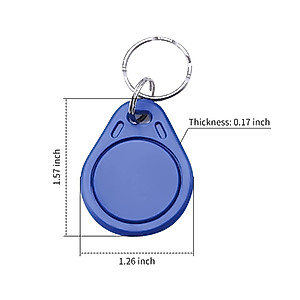 8 Packs Smart IC Card,RFID M1 13.56Mhz Fob Contactless Key Fob for CATCHFACE Smart Door Locks