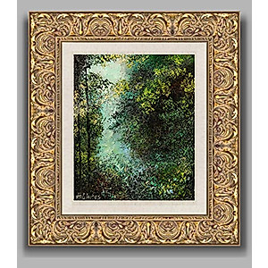 SOLD The Mysterious Woods, Lush Forest Trees By Internationally Renown Artist Andre Dluhos