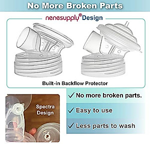 Nenesupply Backflow Protector Connector Compatible with Spectra S2 Spectra S1 Breastpumps Replace Spectra Pump Parts Replace Spectra Backflow Protector Work with Spectra Flange