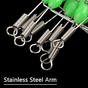 Fishing Wire Leaders -15Pcs Surf Fishing Rigs Saltwater Wire leaders for fishing Bottom Fishing Rigs Fishing Wire Leader Rig Wire Leader Trace with Swivels Saltwater Freshwater Fishing Leaders