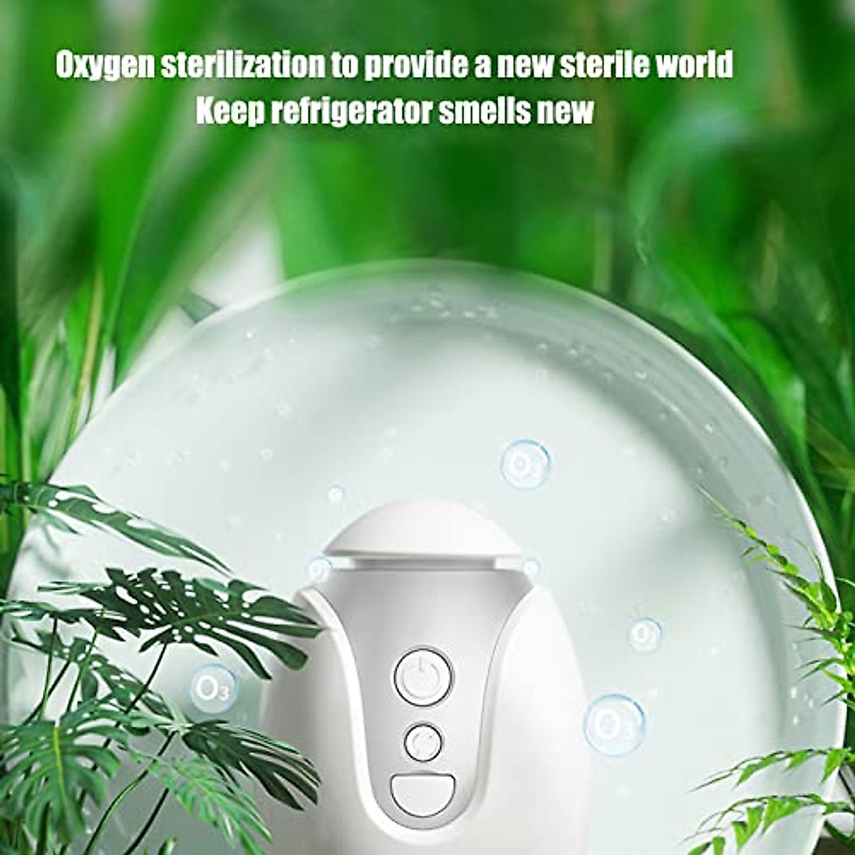 Smart Ozone Deodorizer, Portable Ozone Refrigerator Deodorizer, Mini Rechargeable Freshener for Refrigerator Home Mini Sterilization Equipment
