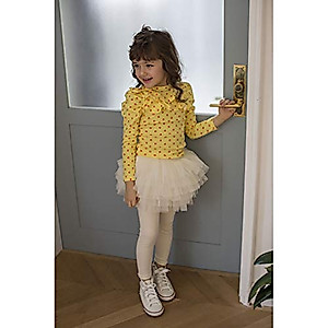 Baby Toddler Girls' Tutu Leggings Tulle Ruffle Skirted Pants 2-6T Rose Red