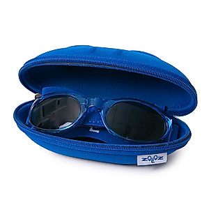 Tuga Baby/Toddler UV 400 Sunglasses w/ 2 Straps & Case, Blue