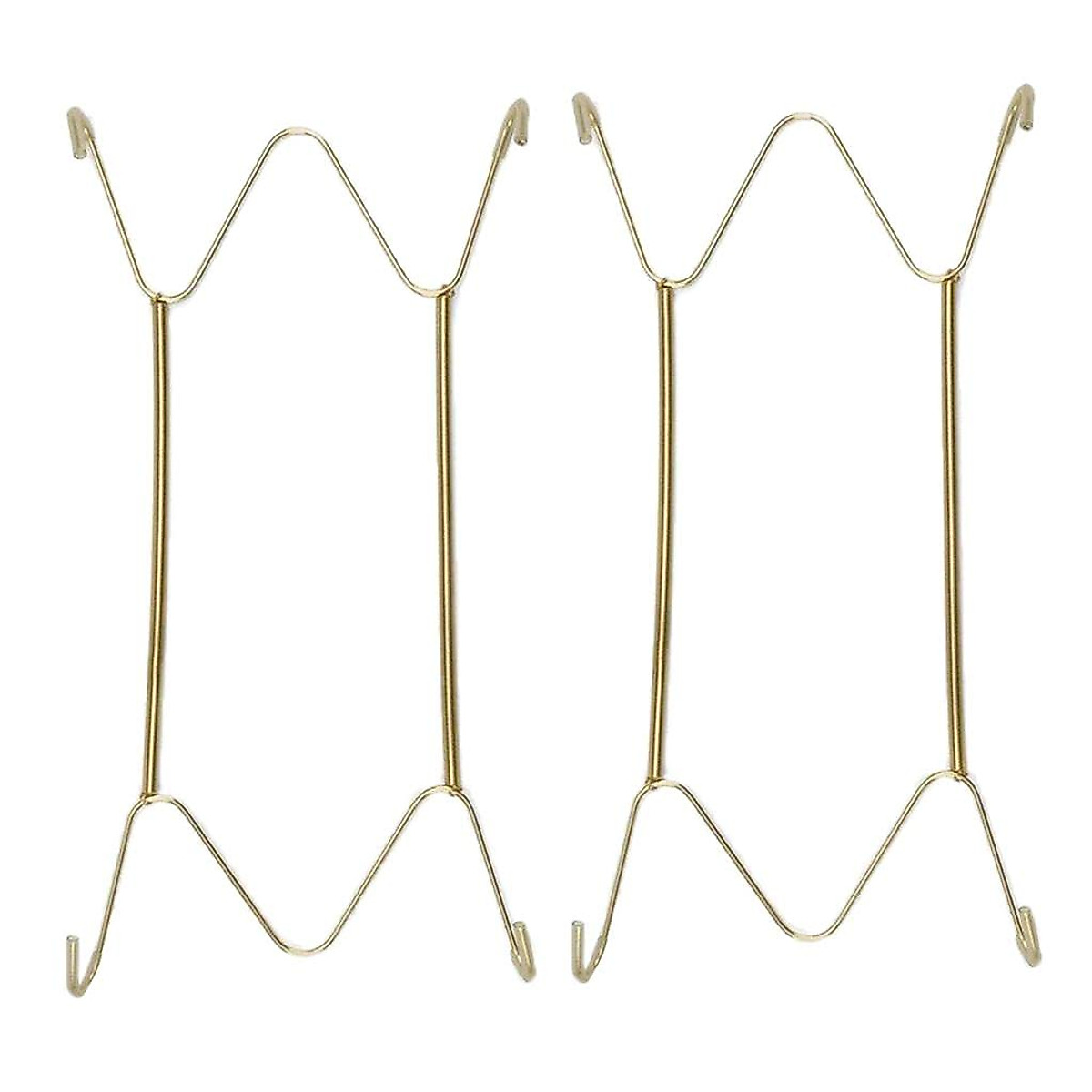 Gazechimp 4pcs Invisible Wall Hanging Plate Hook Hanger Dish Display Holder W Shape