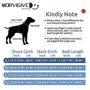 MORVIGIVE Dog Sweater for Small Dogs, Lightweight Dog Pajamas Warm Dog Coat for Hair Cover, Breathable Cotton Dog Onesie 4 Leg Puppy Jammies Winter Thermal Doggie Jumpsuits, Comfy for Boys and Girls
