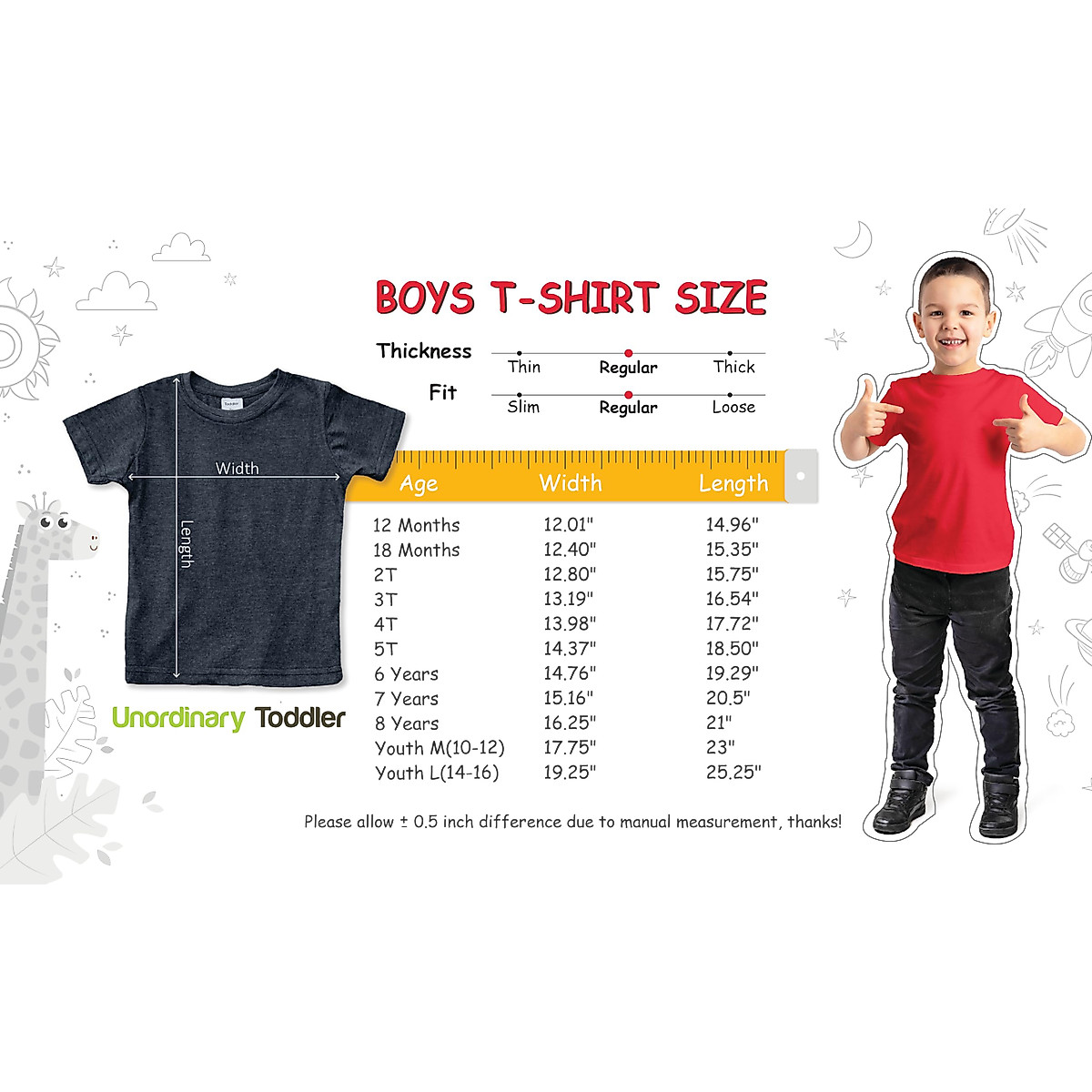 Unordinary Toddler 10th Birthday Shirt Boys 10 Year Old Boys Gifts Ten yr Tenth Birthday Tshirt Gift (Charcoal Blue, Youth L(14-16))