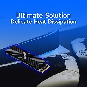 Acclamator 1TB PCIe 4x4 NVMe Read 7300 MB/s M.2 Solid State Drive Compatible with PS5 SSD Equipped with 1GB DDR4 Cache 2280 3D NAND TLC N70