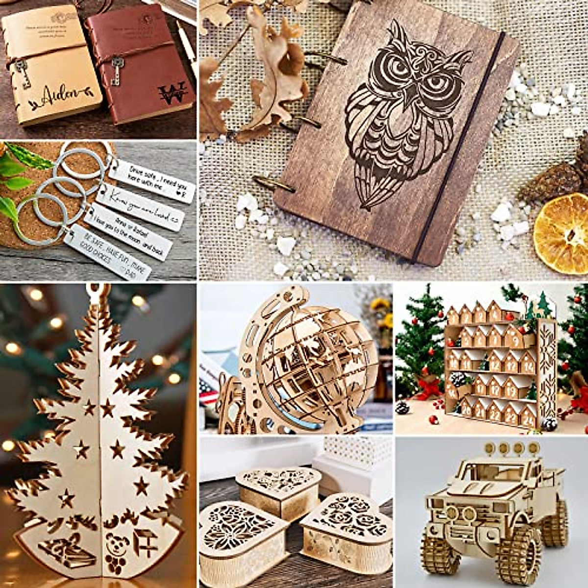 SCULPFUN S30 Laser Engraver with Air Assist, 5W Laser Cutter 0.06 * 0.06mm Accuracy Laser Engraving Machine, 935 * 905mm Extendable Working Area 10X Lifespan Laser Engraver for Wood and Metal