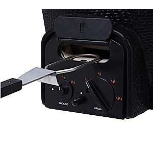 VISION Grills Ceramic Kamado (Large, Black Bundle)