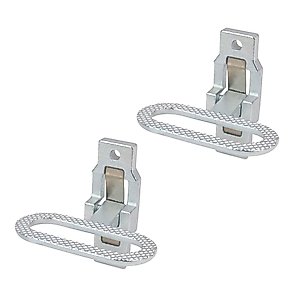 Mytee Products Galvanized Steel Trailer Folding Step | Fold Down Utility Bed Body Step Safety Folding Grab/Step Flip Up Folding RV Camper Trailer RV Bus (2 Pack)