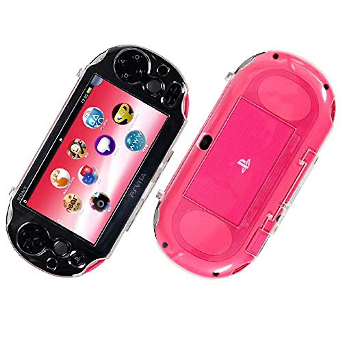 RDFJ Full Cover Skin Crystal Clear Hard Case for PSVita2000 Series
