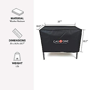 Gas ONE Two Burner Patio Cover Weather & Dust Resistance Cover for Majority of Double Burners
