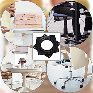 BENLIUDH Lazy Susan Hardware, 4 Inch Lazy Susan Bearing Turntable for Table Serving Trays, Cabinet, DIY Craft Project 4 Pcs