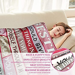 Akoigun Bestie Blanket Best Friends for Women, Birthday Gifts for Best Friends Women Friendship Gifts for Female Girls Bestie BFF Soul Sister Gifts Ultra-Soft Cozy Flannel Throw Blanket 50"x60"
