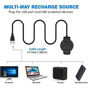 Fashioneey Compatible with Huawei Watch 2 Charger, Replacement USB Charging Cable Cord Dock Accessories Adapter for Huawei Watch 2 Pro Sport/Classic