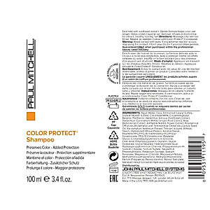 Paul Mitchell Color Protect Shampoo, Adds Protection, For Color-Treated Hair, 3.4 fl. oz.