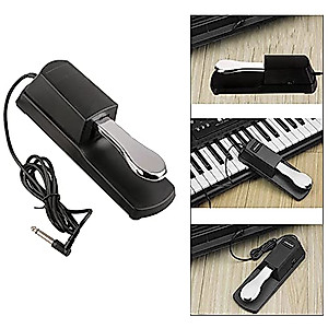 Sustain Pedal, Professional Damper Foot Pedal, Universal Piano Foot Pedal for Piano Midi Electronic Keyboards