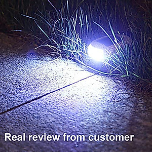 HULPPRE 6-Pack Solar Rock Lights,Decorative Stone Pathway Lights IP65 Waterproof Solar Deck Dock Lights,Step Lights,Solar Ground Lights,Road Studs/Markers for Sidewalk,Driveway,Pool