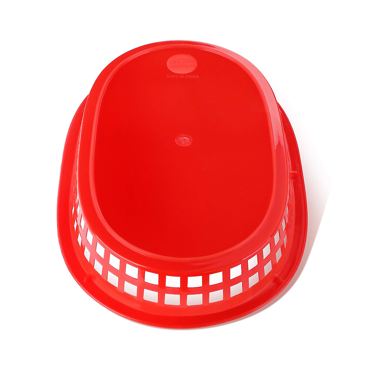 New Star Foodservice 44065 Fast Food Baskets, 10.5 x 7 Inch, Set of 12, Red