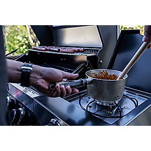 Monument Grills Larger 4-Burner Propane Gas Grills Cabinet Style, Black,LED Controls,Side Burner,USB Light-13892