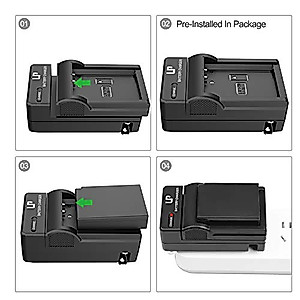 LP-E12 Battery Charger, LP Charger Compatible with Canon EOS M100, M50, M10, M2, M, Rebel SL1, 100D PowerShot SX70 HS, Kiss M, Kiss X7 & More