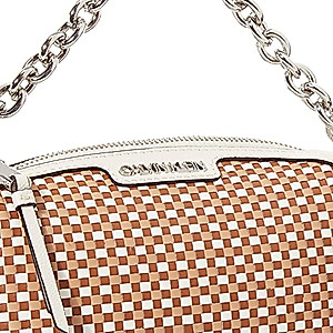 Calvin Klein Hailey Micro Pebble Small Crossbody, Rye Multi Weave