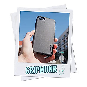 Smartish iPhone SE Slim Case - Gripmunk [Lightweight + Protective] Thin Cover for Apple iPhone SE 2022/2020 & iPhone 7/8 - Black Tie Affair