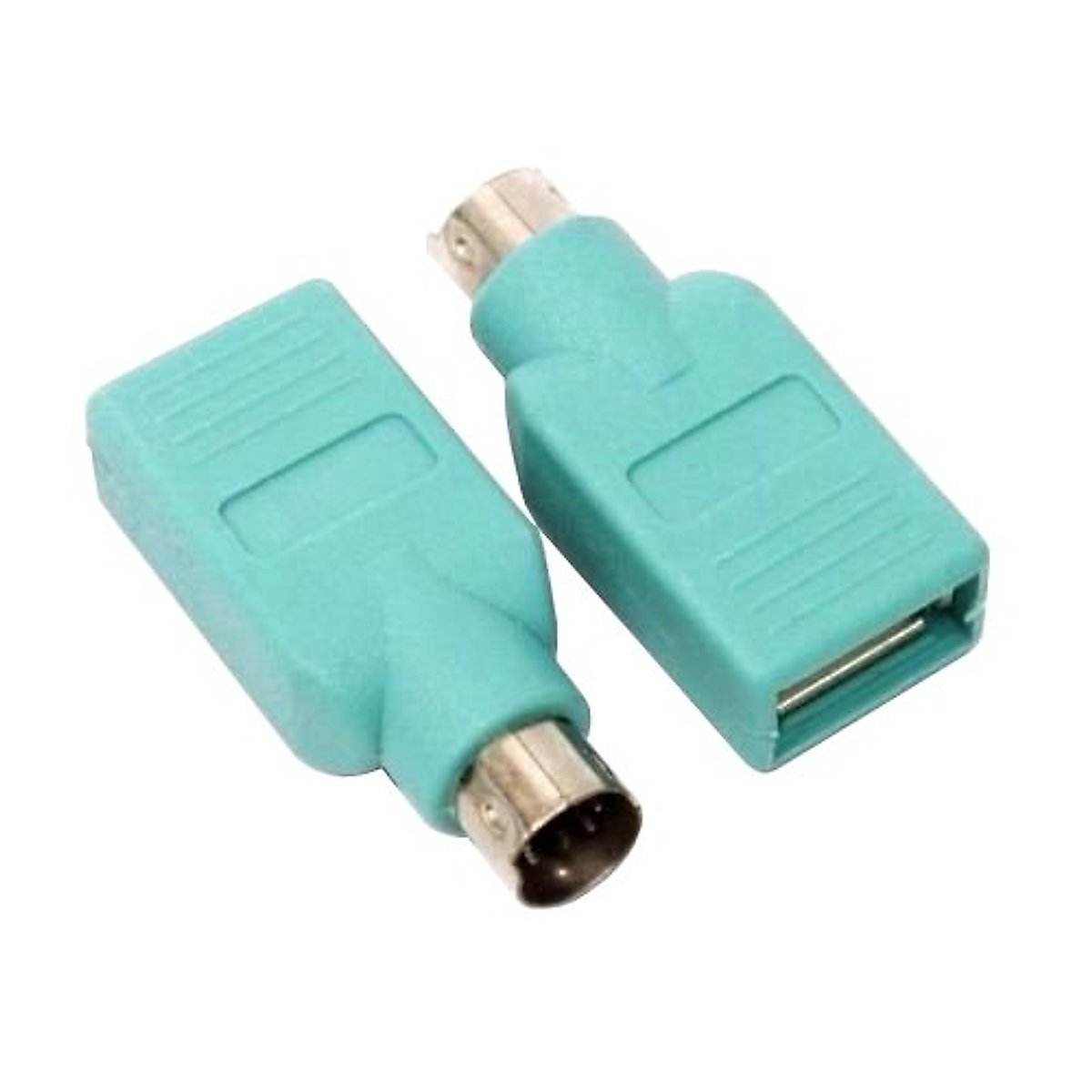 2-Pack RocketBus USB to PS/2 PS2 Adapter for Newer New USB Mouse or Keyboard to Older Old Legacy Computer PS/2 Port