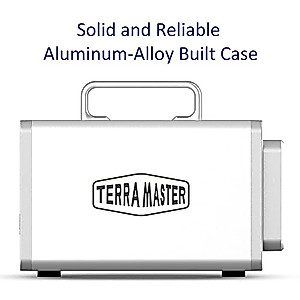 TERRAMASTER D5 Thunderbolt 3 Professional-Grade 5-Bay External Hard Drive Enclosure RAID 0/RAID1/RAID5/RAID10/JBOD Hard Disk RAID Storage (Diskless)