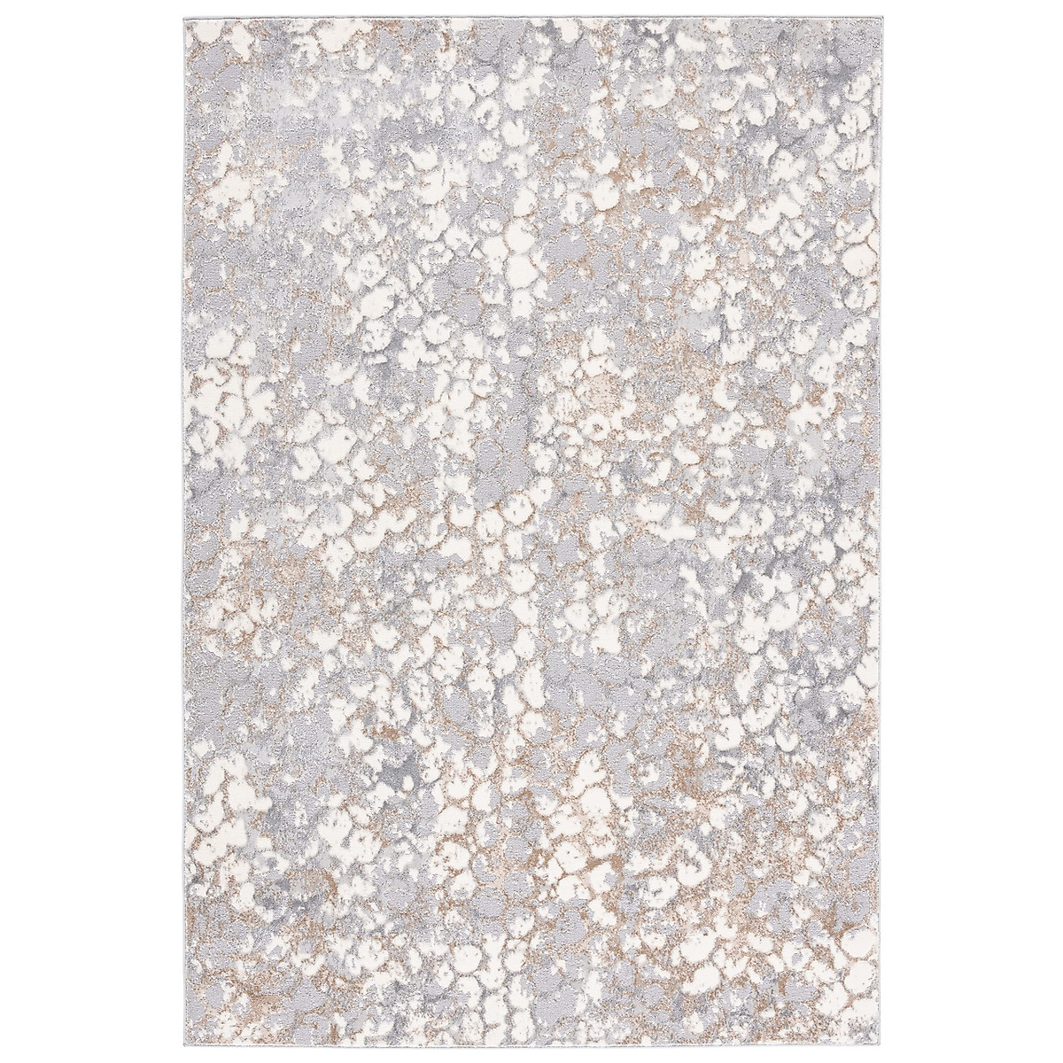 SAFAVIEH Lagoon Collection Area Rug - 8' x 10', Ivory & Grey, Modern Abstract Design, Non-Shedding & Easy Care, Ideal for High Traffic Areas in Living Room, Bedroom (LGN578A)