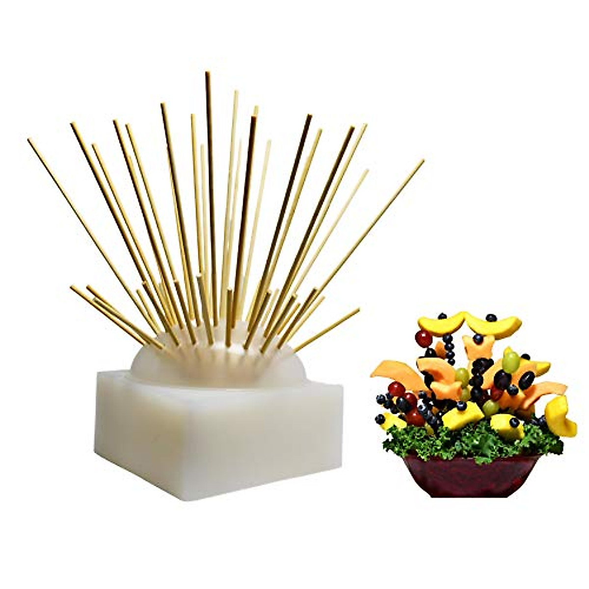 Sway-Oh, Skewer Food Server, The Stylish Square Set Includes 100 All Natural Bamboo Skewers