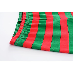 UNICABBIT21 Pajamas for Girls Cute Green Christmas Sleepwear Little & Big Kids Loungewear PJS Clothes 2PCS Set Size 4