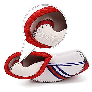 BIG TEETH Golf Iron Head Covers 10Pcs Neoprene USA Flag Golf Club Protector Multi Color Golf Club Protector (Red)