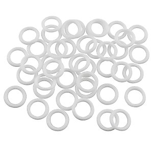 ZZLZX 200PCS Cafe Curtain Rings, Clear Plastic Rings, Plastic Roman Blind Curtain Rings, O-Rings for Roman Shades