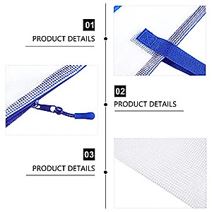 Healifty Art Portfolio Tote Bag PVC Waterproof Painting Board Storage Bag Drawing Tools Carry Bag for Bulletin Boards Artwork Charts and Teaching Material Blue