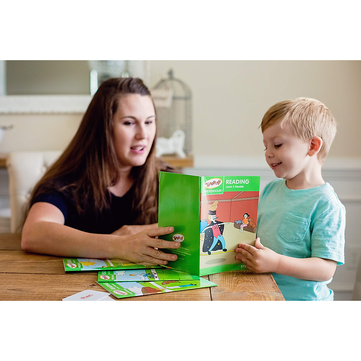 Teach My Preschooler Learning Kit: Screen-Free. Preschool Readiness. All-In-One Kit. Teach Reading, Printing, Numbers to 100, Early Math. 70+ pieces plus teaching guides and storage case. Age 3yrs+ , Green