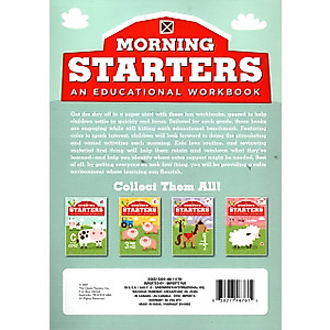 PRE-K Morning Starters Educational Workbooks