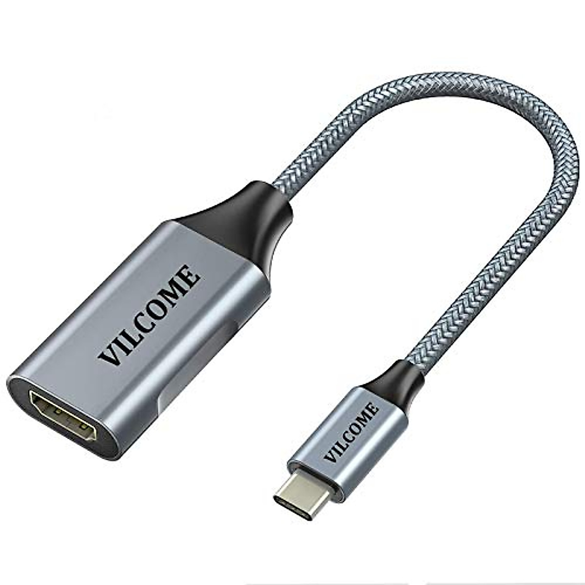 vilcome USB C to HDMI Adapter, Aluminum Thunderbolt 3 to HDMI Adapter Converter 4K@60Hz,USB 3.1 Type C Hub for MacBook Pro,MacBook Air,XPS,Samsung Galaxy S10/S9/Note 10/9/8 and More
