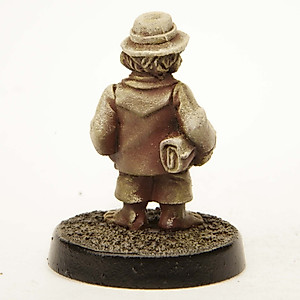 Stonehaven Miniatures Halfling Wool Merchant Figure (for 28mm Scale Table Top War Games) - Made in USA