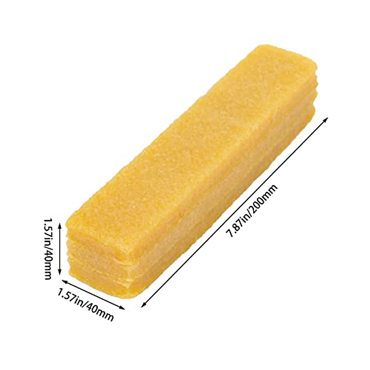 WCIC 3 Pack Abrasive Cleaning Stick 1-1/2" x 1-1/2" x 7-7/8" Natural Rubber Eraser Stick for Sanding Belts & Sanding Discs & Skateboard Grip Cleaner & Woodworking Eraser