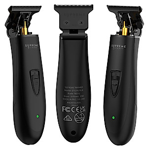 Hair Trimmer by Supreme Trimmer ST5220 Precision Beard Trimmer for Men Professional Barber Liner Cordless Hair Clippers – Black T-Shaper Li (Extra Blade Included)