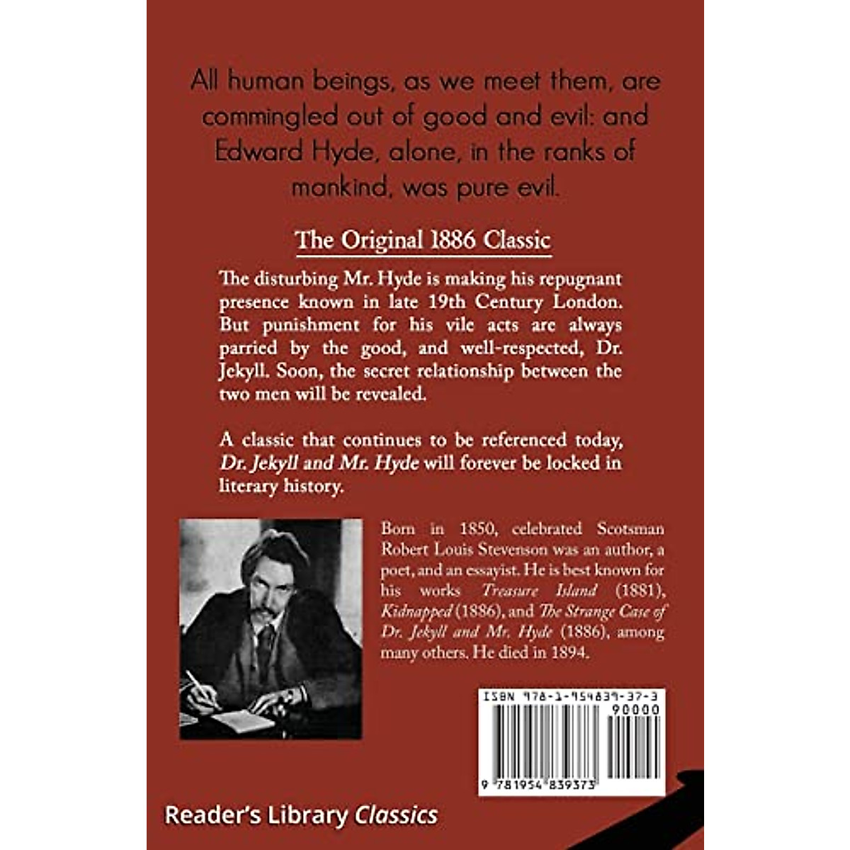 Dr. Jekyll and Mr. Hyde - the Original 1886 Classic (Reader's Library Classics)