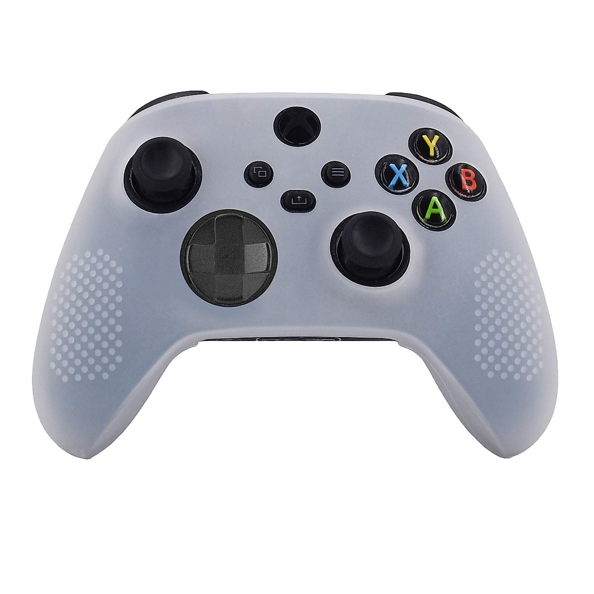 X Series X Controller Skin,Hikfly Controller Cover Compatible with Xbox Series X/S Controller Grips Case Non-Slip Studded Silicone Controller Cover with 4pcs Thumb Grips Caps(Red)