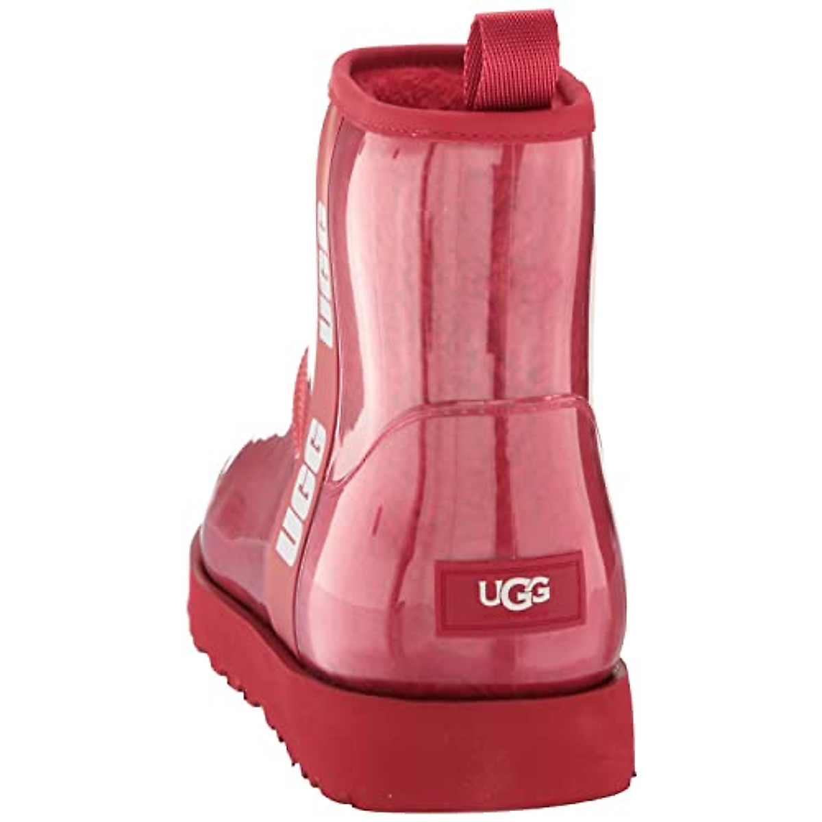 UGG Women's Classic Clear Mini Fashion Boot, Samba Red, 7