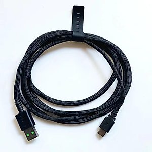 LZYDD Mouse Dock Pro USB Type C Data Charging Cord Cable for Razer Viper V2 Pro/DeathAdder V3 Pro/Basilisk V3 Pro Wireless Gaming Mouse/HyperPolling Wireless Dongle/Viper V3 HyperSpeed (Black)