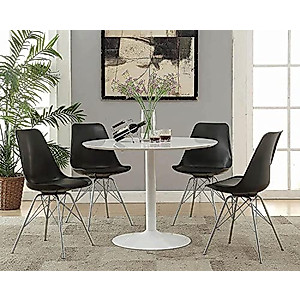 Coaster Round Dining Table in White 105261