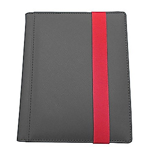 Dex Protection Card Binder 4 | Stores 160 Gaming Cards | Includes 20 Side Loading Card Pages | 4 Card Page Format | BandClosure | Smooth Matte Padded Finish | Velvet Lined Interior