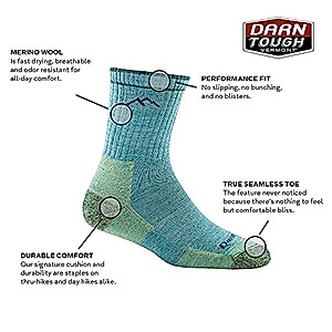 DARN TOUGH (Style 1903) Women's Hiker Hike/Trek Sock - Slate, Small