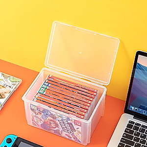 Switch Game Card Storage Box, Support 11Game Card with Protective Case with Storage, Ultra-cleartransparent, Can be Stored Switch Host and Handle and other Accessories