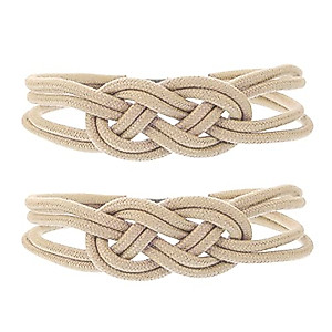 Garneck 2pcs Curtain Buckle Magnetic Curtain Holdbacks Window Blackout Clasp Chinese Knot Curtain Tie Magnetic Buckle Curtain Rope Magnetic Curtain Clip Office Cotton Rope Bohemian Hanger